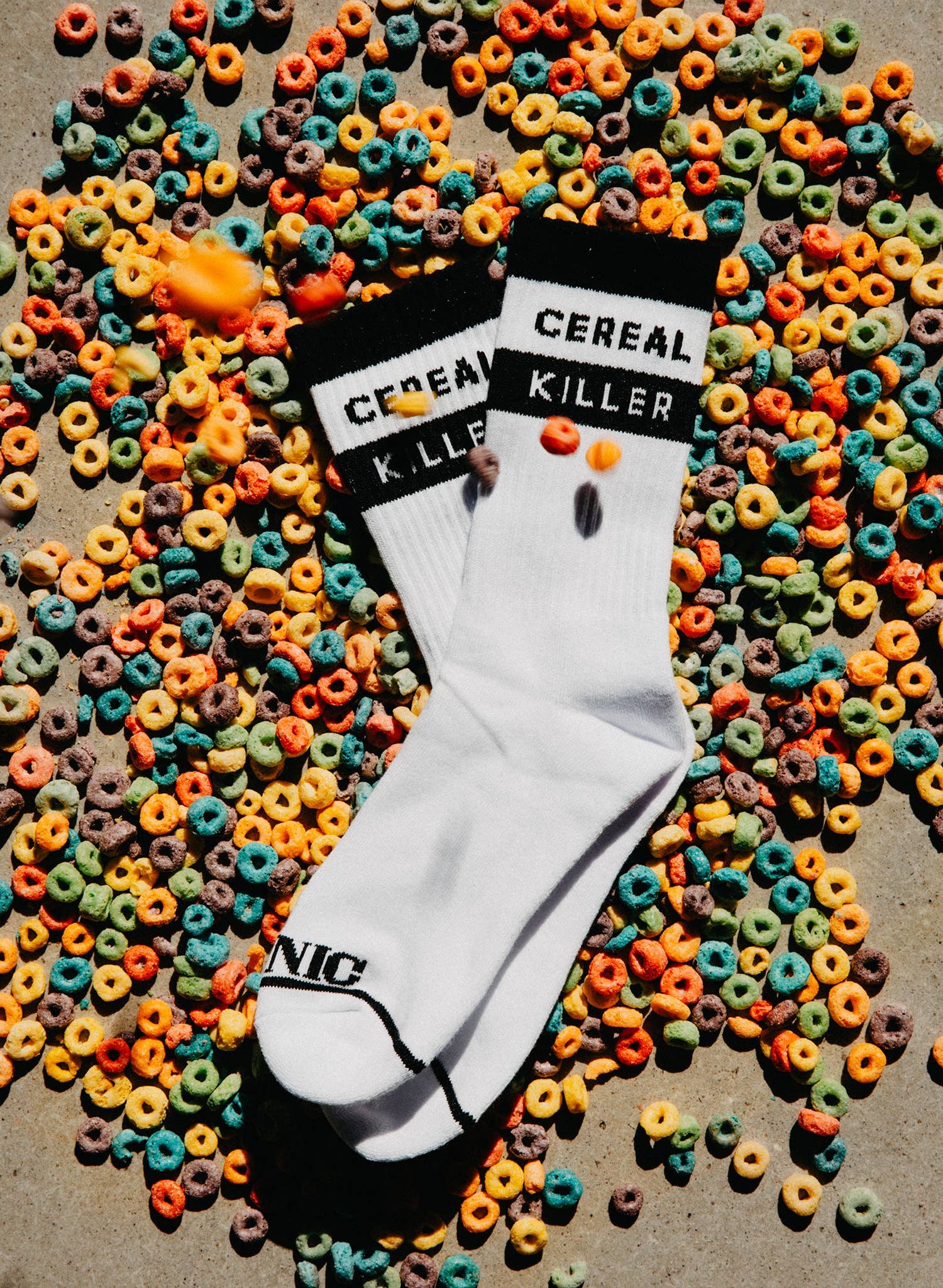 Cereal Killer Socks | Cotton Blend Crew Socks | Larissa Loden