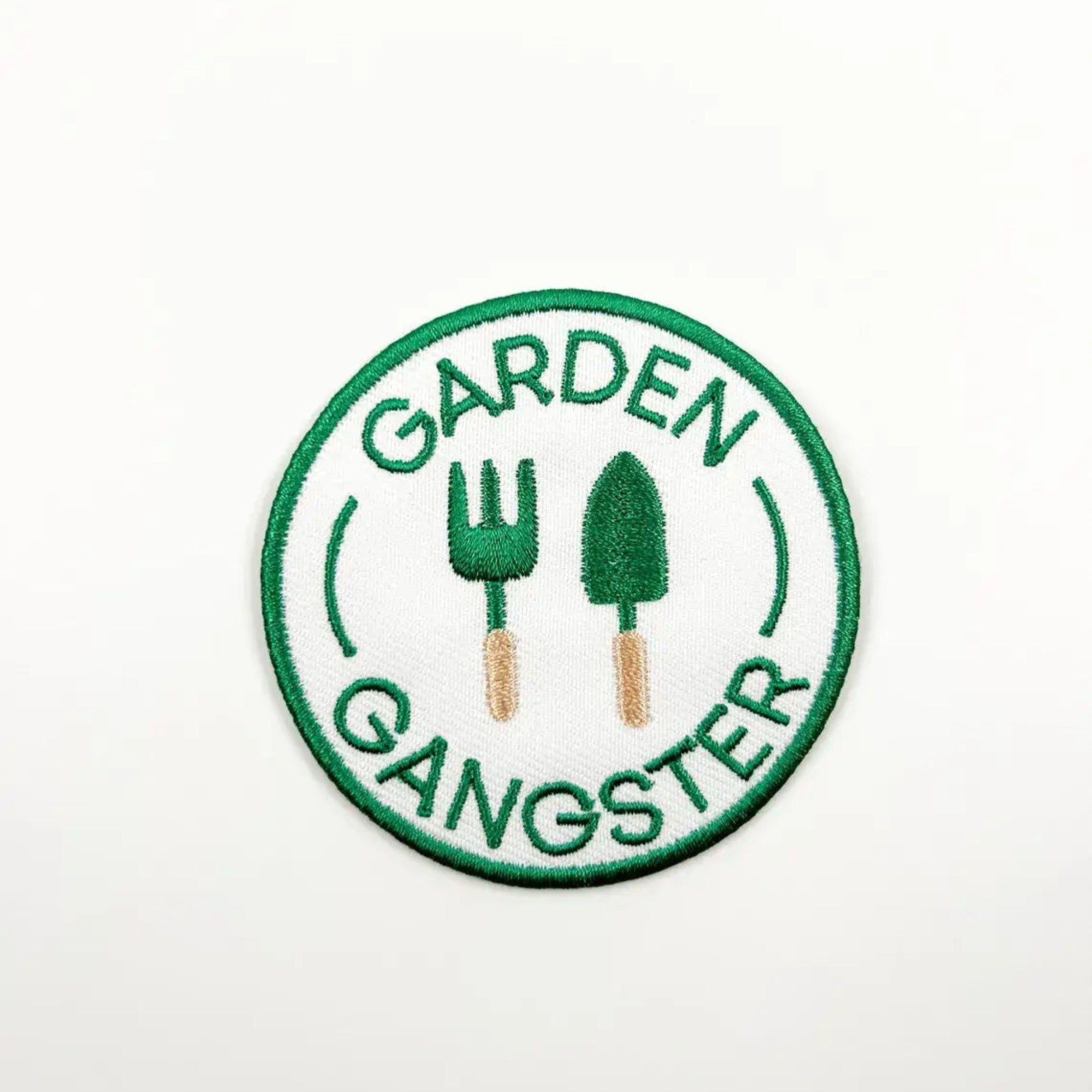 Garden Gangster Embroidered Patch | Iron-On Patch for Hats, Totes, Bags ...