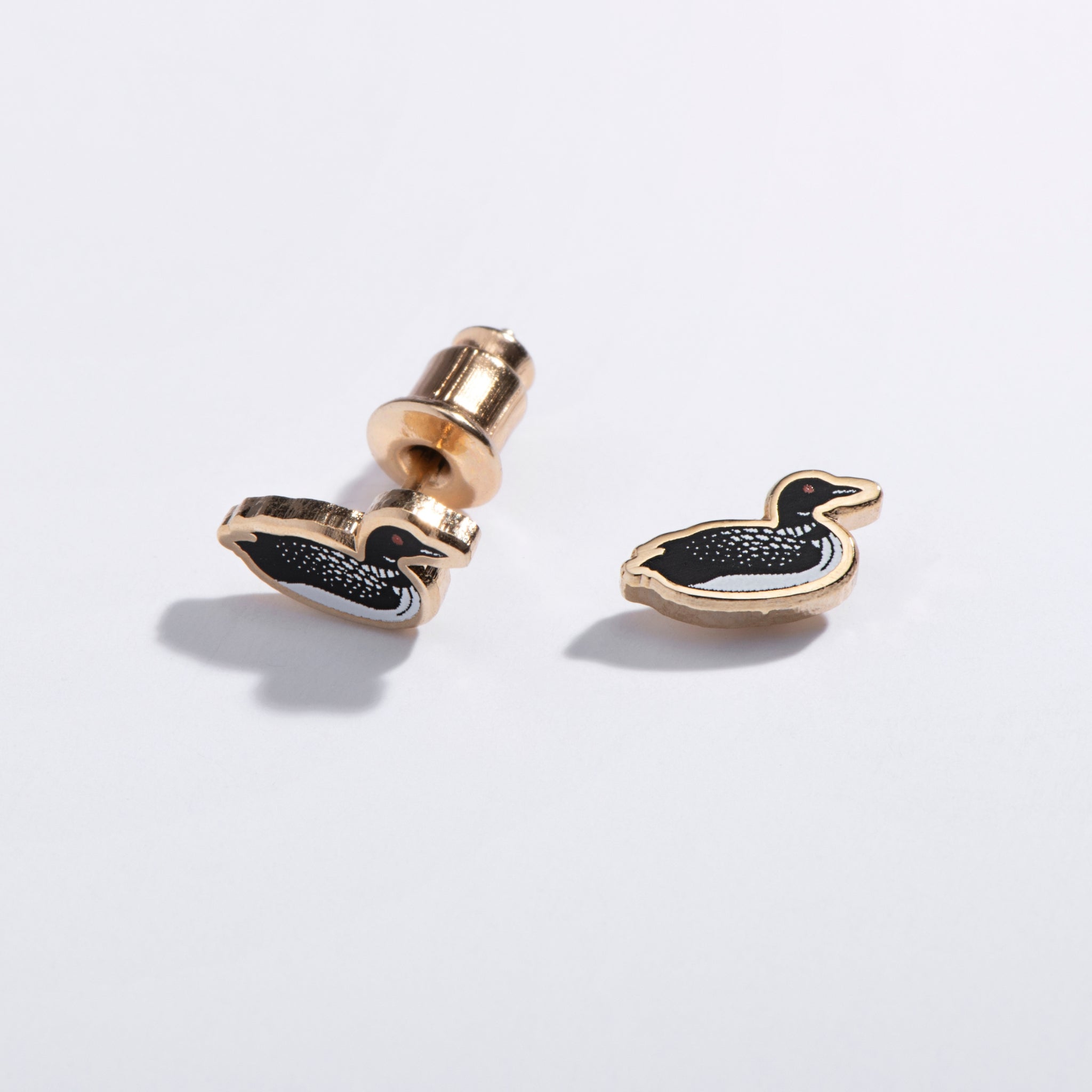 Loon Studs | Minnesota Bird Earrings | Larissa Loden