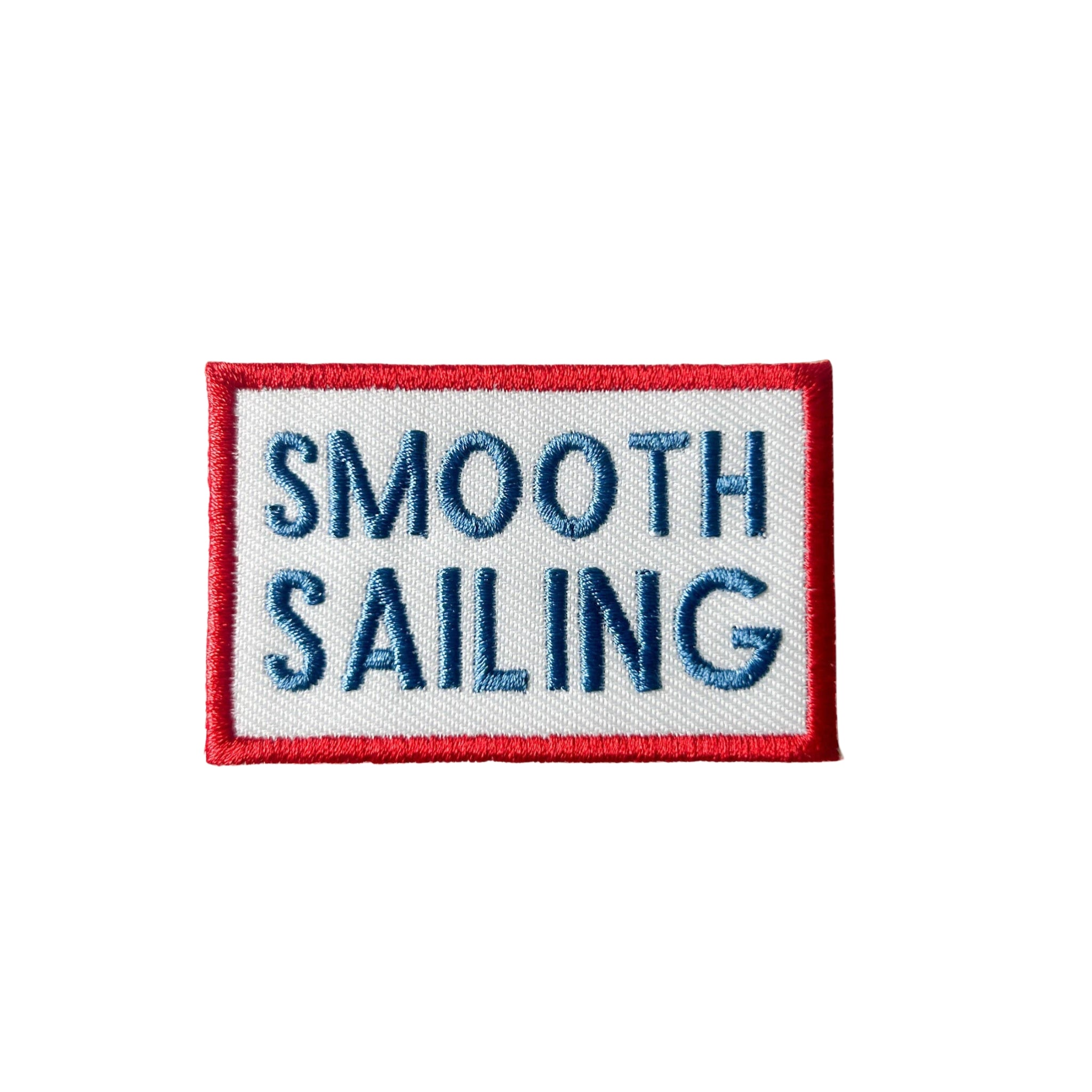 Smooth Sailing Embroidered Patch | Easy Iron-On | Larissa Loden