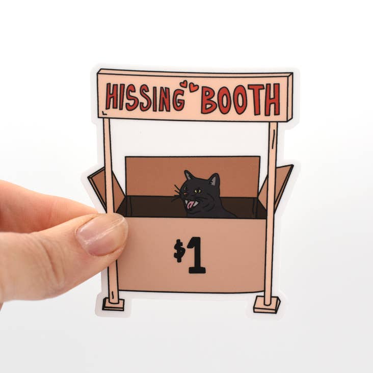 Hissing Booth Sticker | Vinyl Decorative Sticker | Larissa Loden