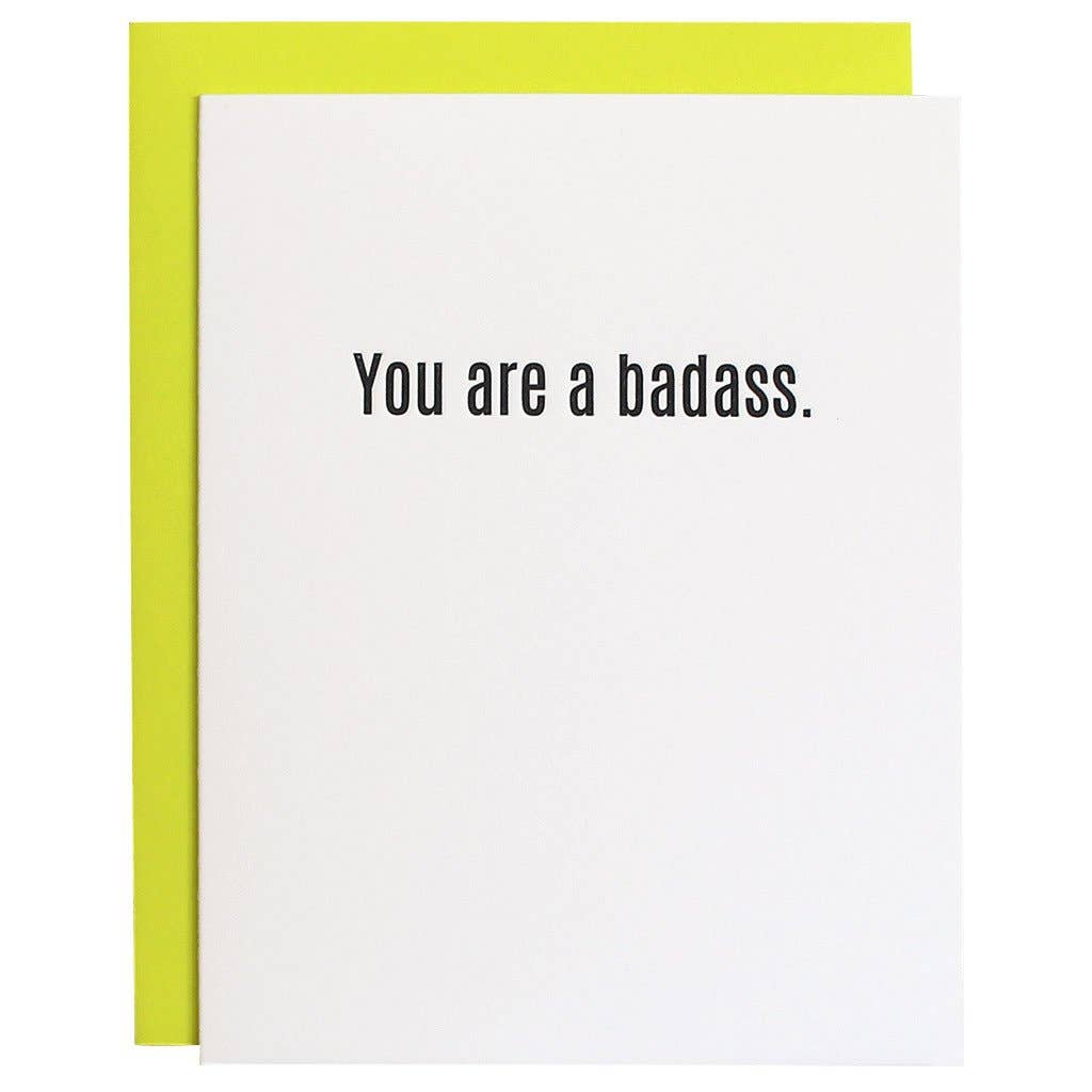 You Are a Badass Card | Funny Edgy Greeting Card | Larissa Loden
